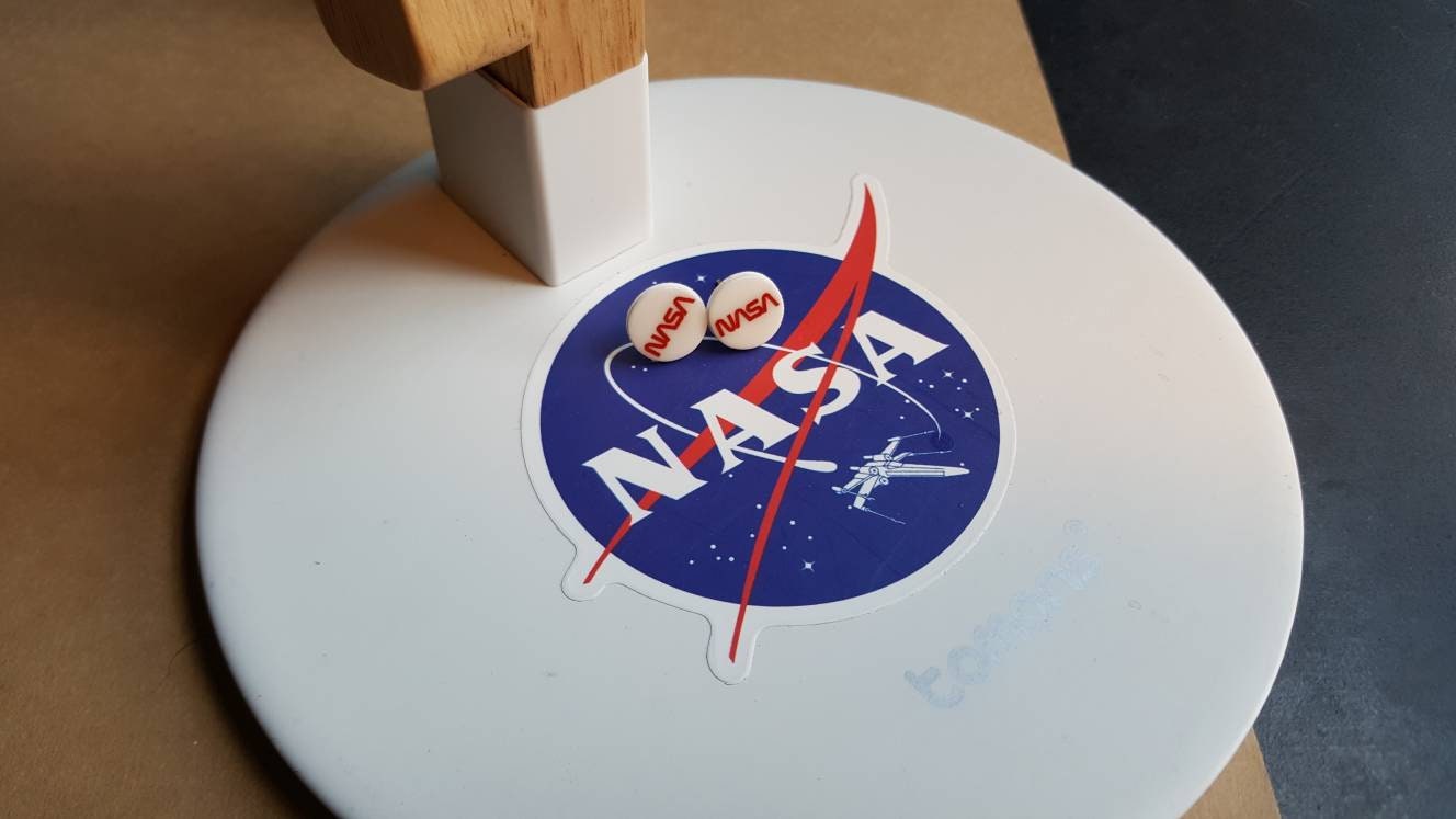 NASA Logo Stud Earrings Science Astrophysics Astronaut - Etsy