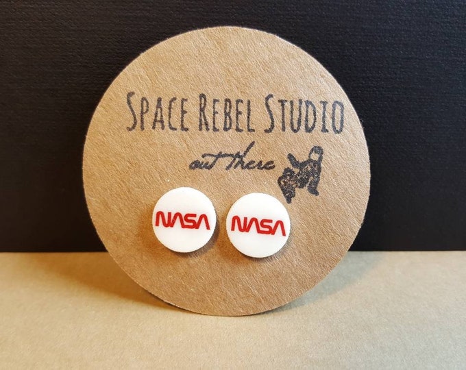 NASA Logo Stud Earrings ~ Science ~ Astrophysics ~ Astronaut ~ Gift - Etsy