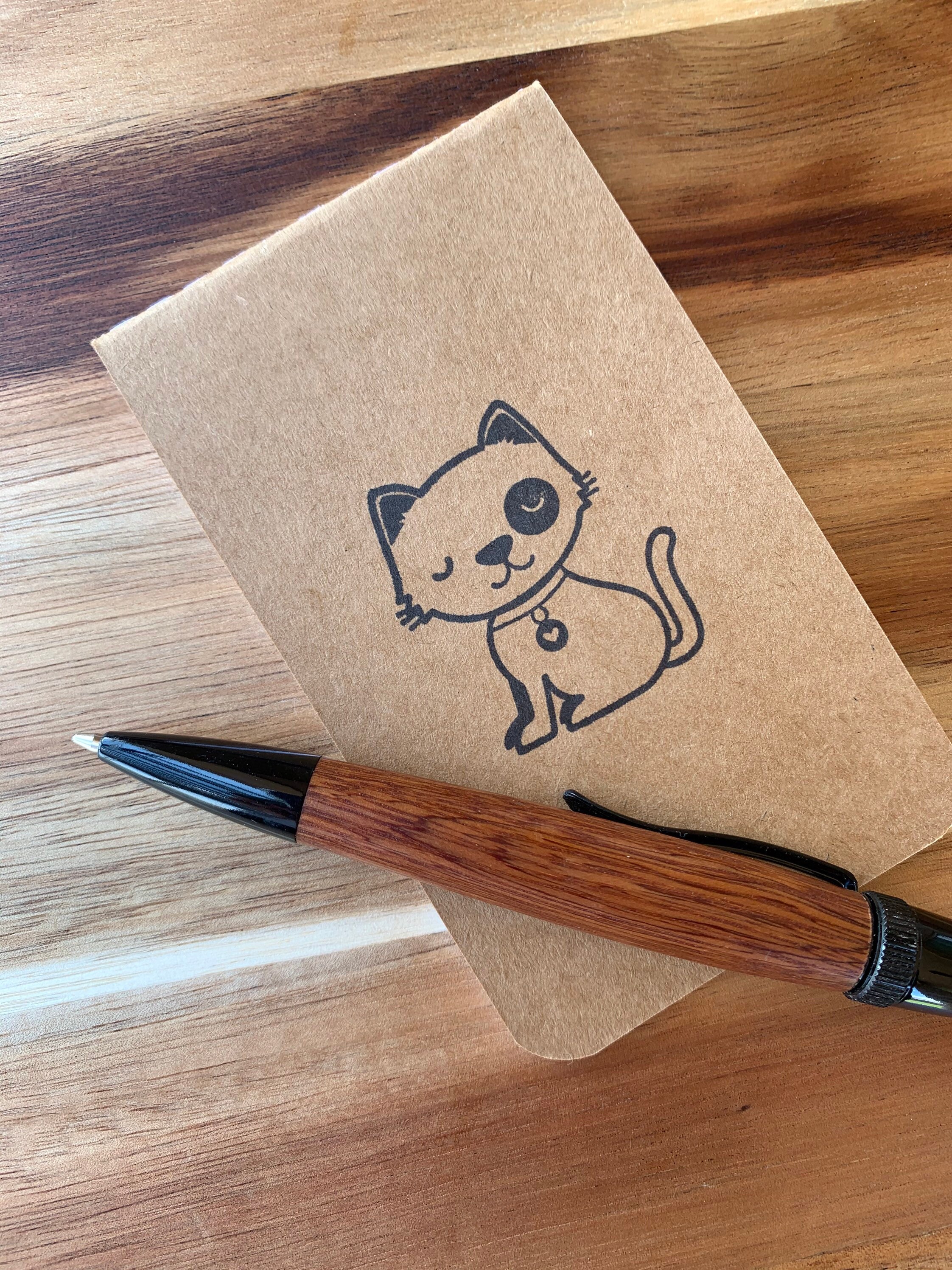 Kitty Cat Note Pad with Lined Pages Pocket Size Field Notes | Etsy