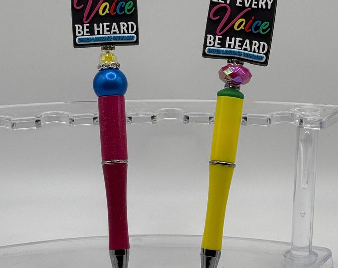 Speech Language Pathology SLP Let Every Voice Be Heard Beadable Beaded ...