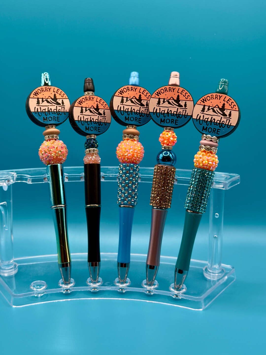 Worry Less Wander More Beaded Ballpoint Pen - Etsy