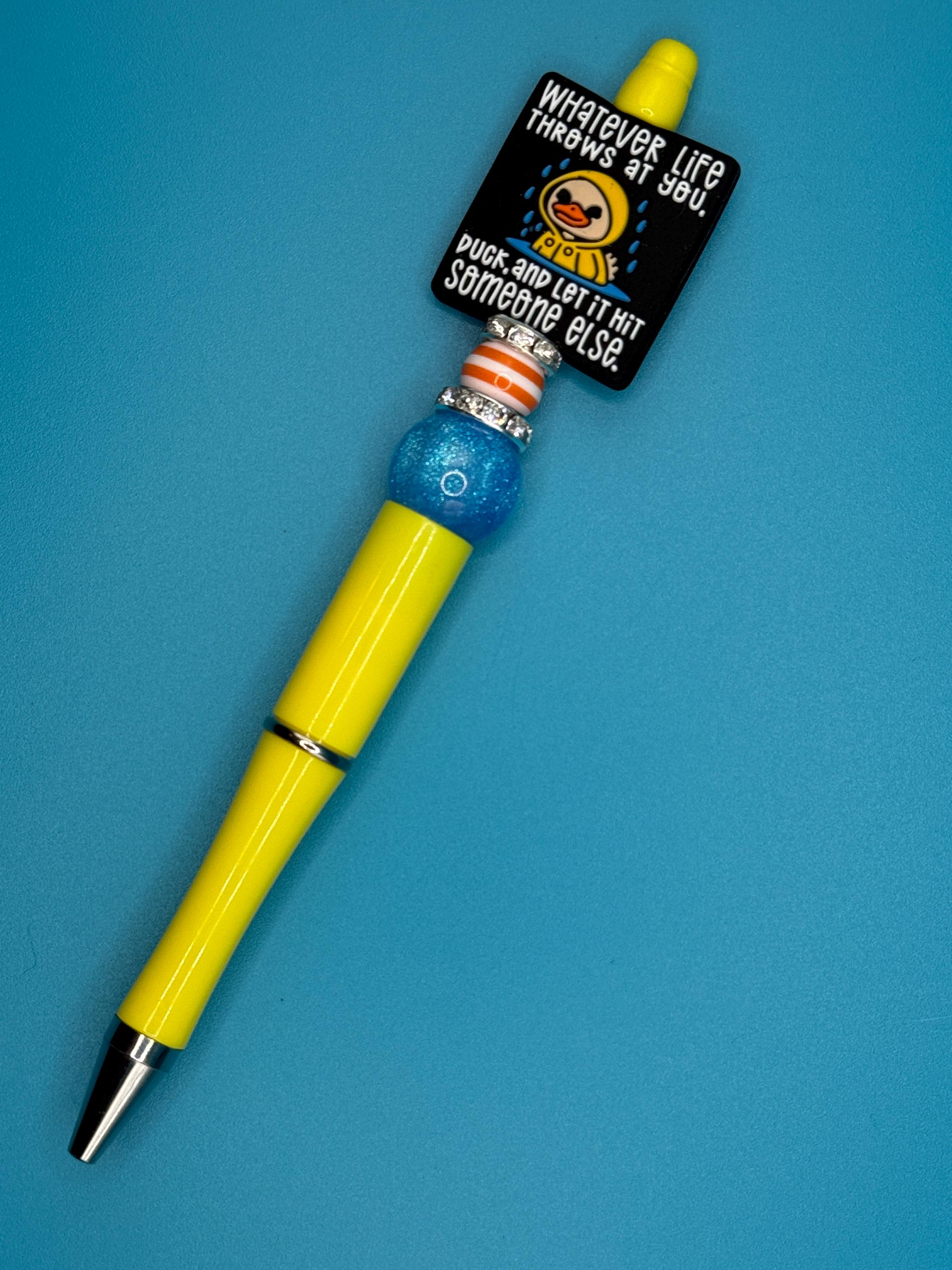 Duck Beaded Ballpoint Pen: Funny Novelty Bling Pen - Etsy