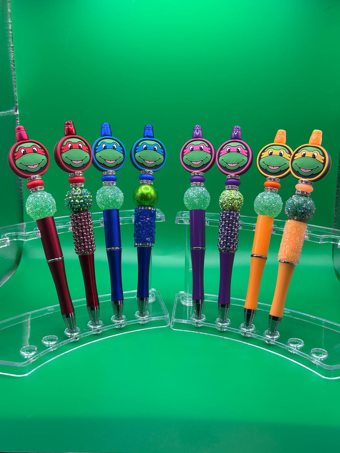 90s Turtles Inspired Beaded Beadable Bling Ballpoint Pen - Etsy