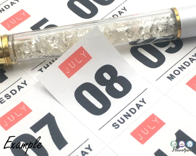 Bullet Journal Monthly Sticker Kit | Custom Color Functional & Deco ...