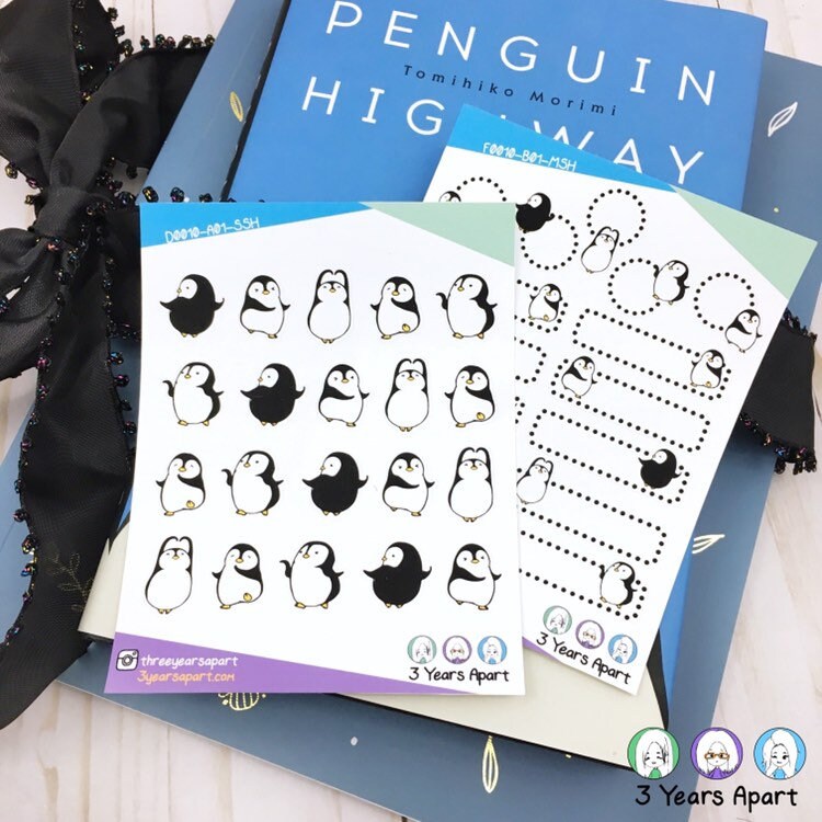 Cute Penguin Dance Stickers Daily Kawaii Decorative Party - Etsy Denmark