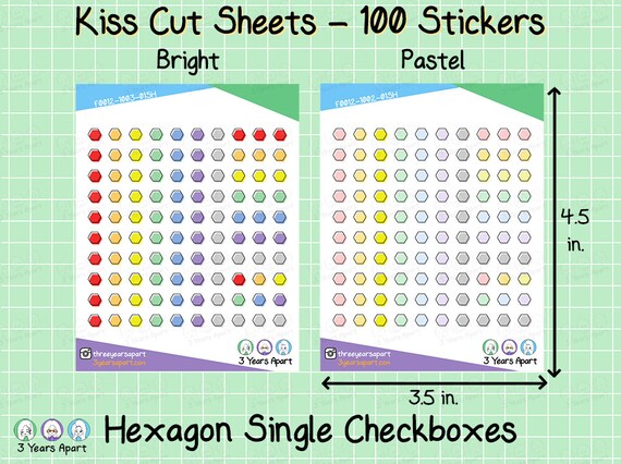 Stickers Stickers, Labels & Tags Paper Outline Shape Stickers Planner ...