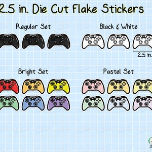 Xbox Controller Stickers | Video Game Console Gamer Deco Stickers for ...