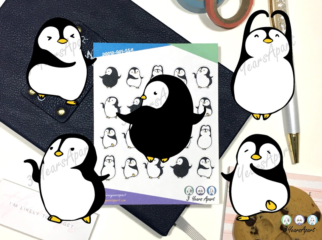 Cute Penguin Dance Stickers | Daily Kawaii Decorative Party Animal ...