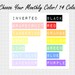 Bullet Journal Monthly Sticker Kit Custom Color Functional & - Etsy