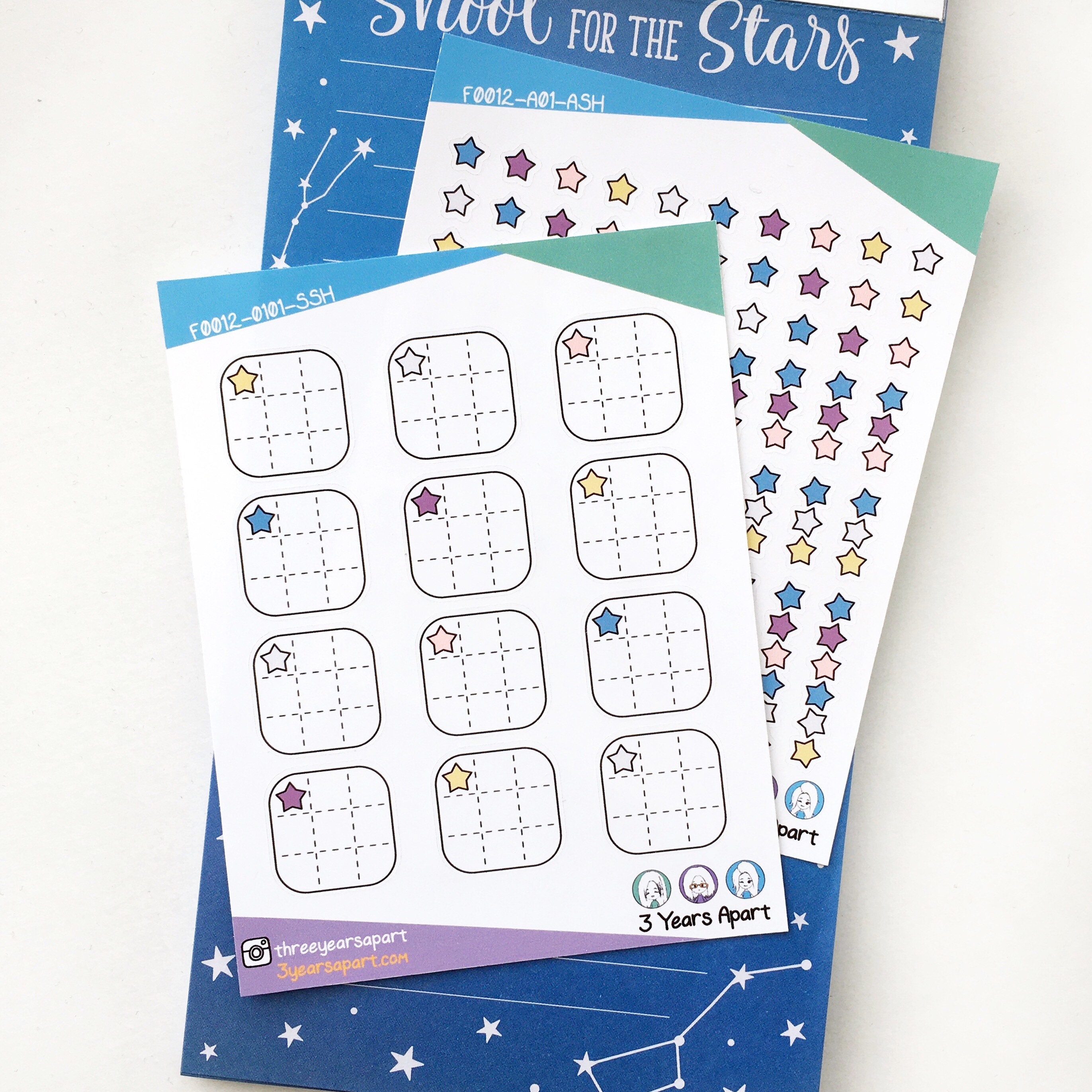 Star Habit Tracker Stickers | Wellness Fitness Weekly Functional Deco ...