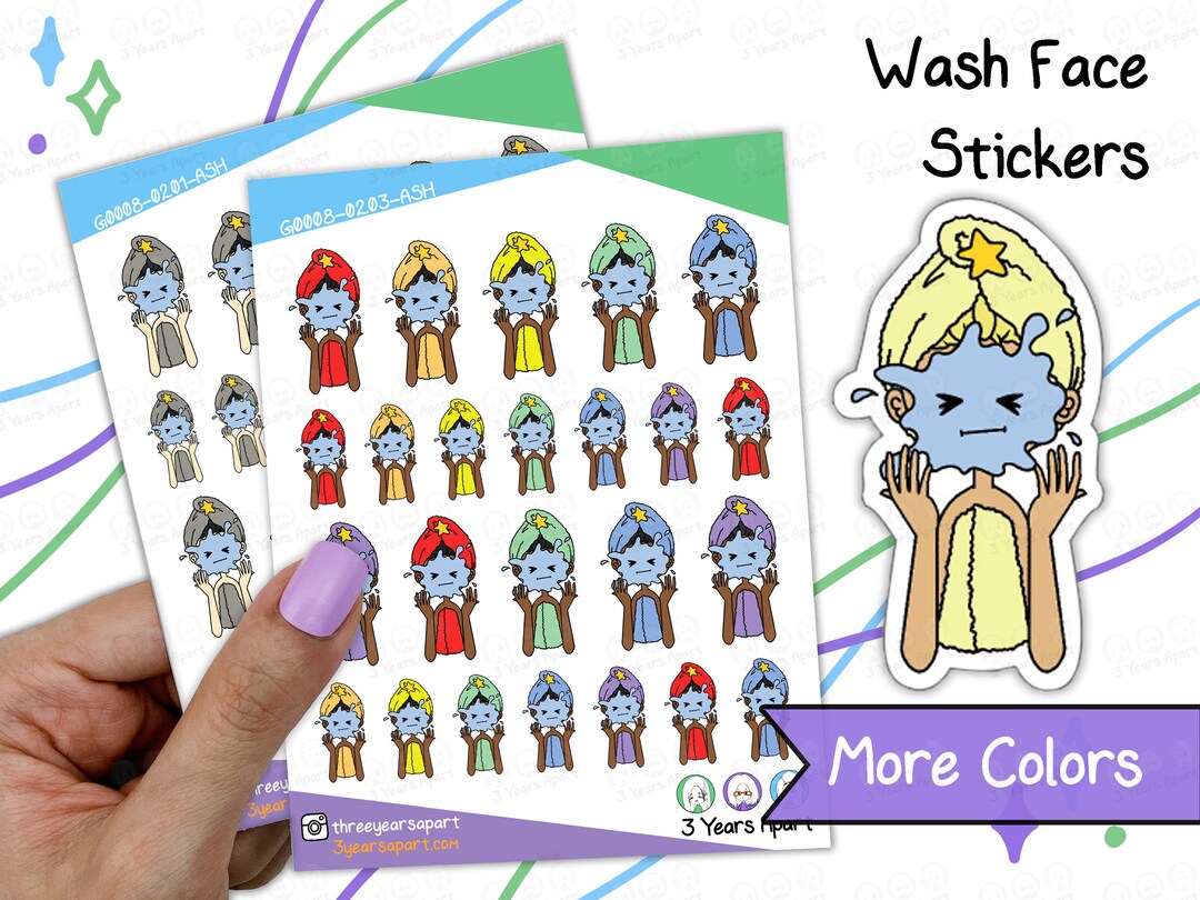 Wash Face Girl | Custom Coloring Deco Skincare Self Care for Bullet ...