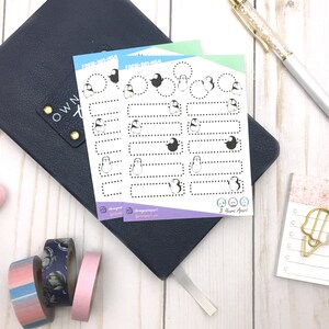 Cute Penguin Dance Label Stickers | Daily Kawaii Functional Party ...