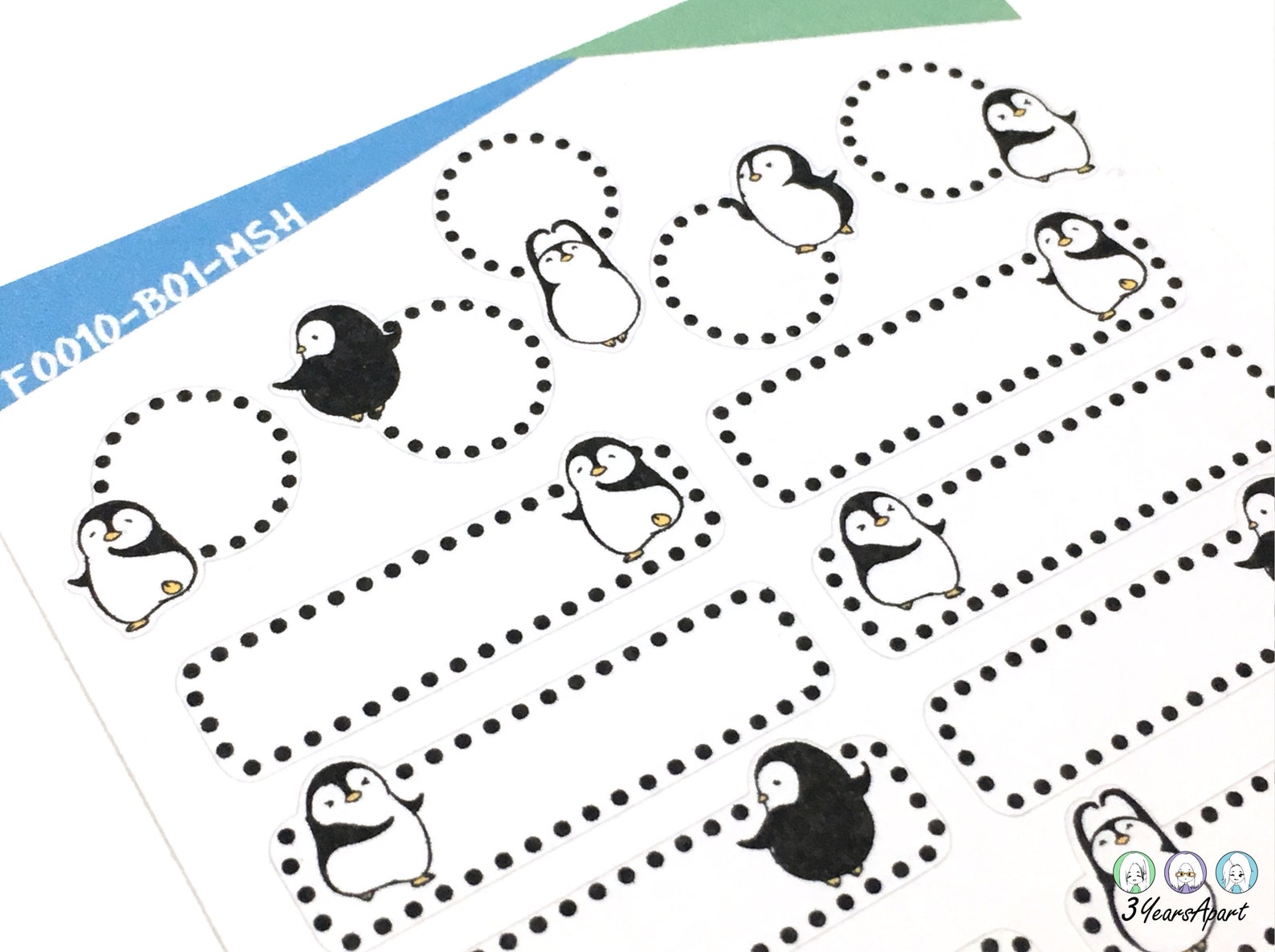 Cute Penguin Dance Label Stickers Daily Kawaii Functional - Etsy