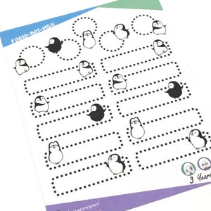 Cute Penguin Dance Label Stickers | Daily Kawaii Functional Party ...