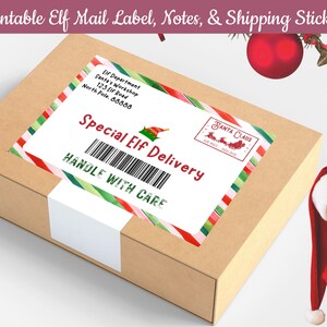 Printable Elf Mail Label, Notes, and Stickers (PDF) - Etsy