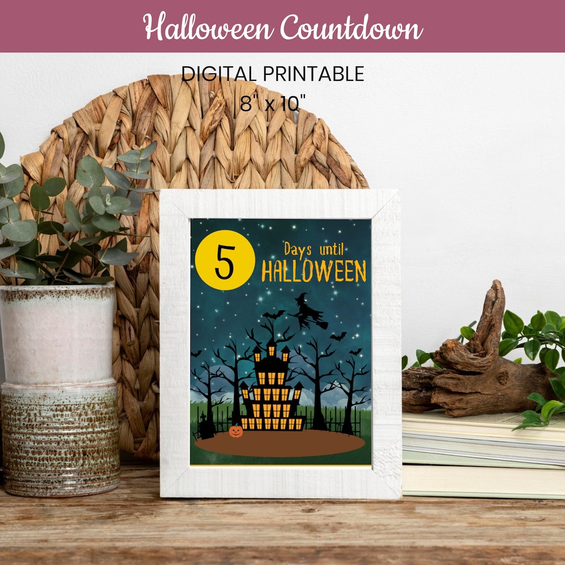 Halloween Countdown, Halloween Activity Printable, Halloween PNG - Etsy