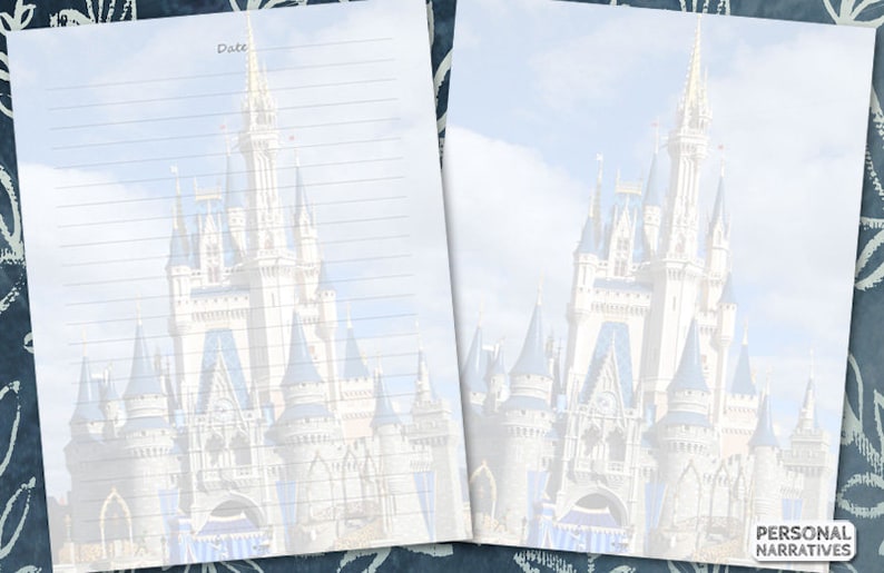 Cinderella Castle Invitation Paper Stationery | Letter Writing Paper ...