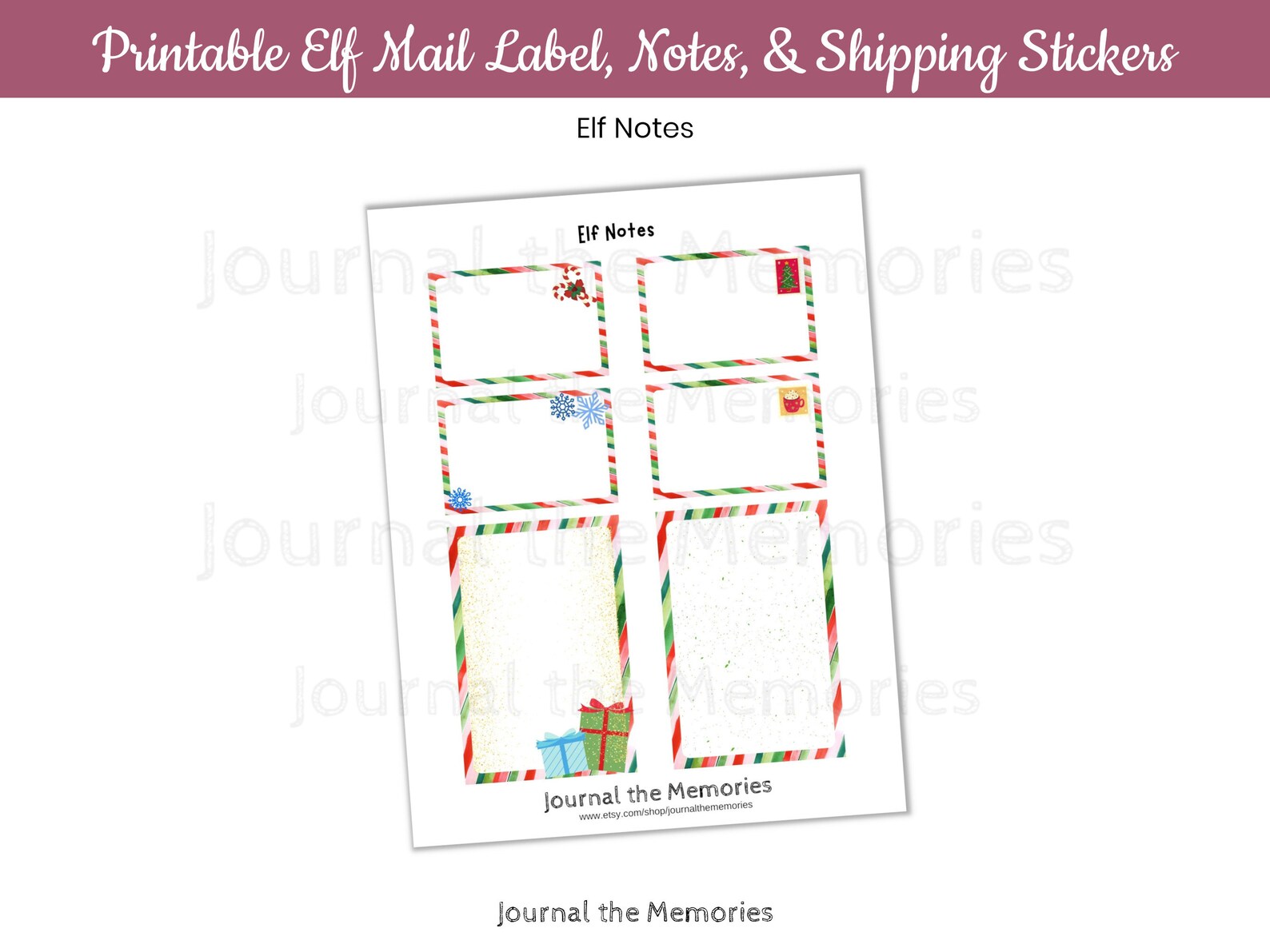 Printable Elf Mail Label, Elf Shipping Label Printable, Elf Props, Elf ...