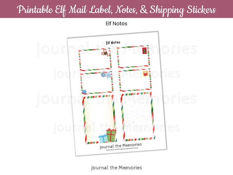 Printable Elf Mail Label, Elf Shipping Label Printable, Elf Props, Elf ...
