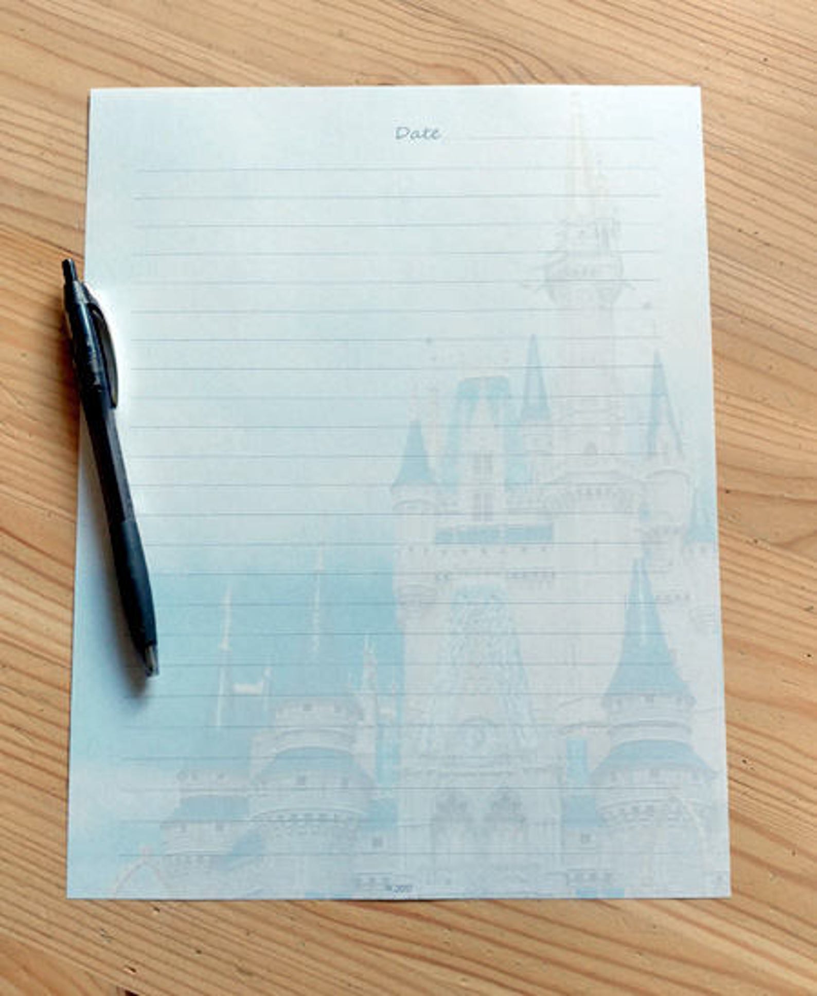 Printable Princess Castle Stationery | Cinderella Castle Letter Writing ...