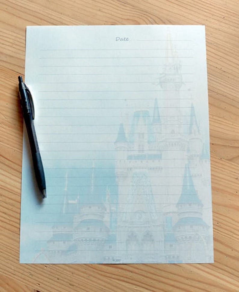 Printable Princess Castle Stationery Cinderella Castle - Etsy