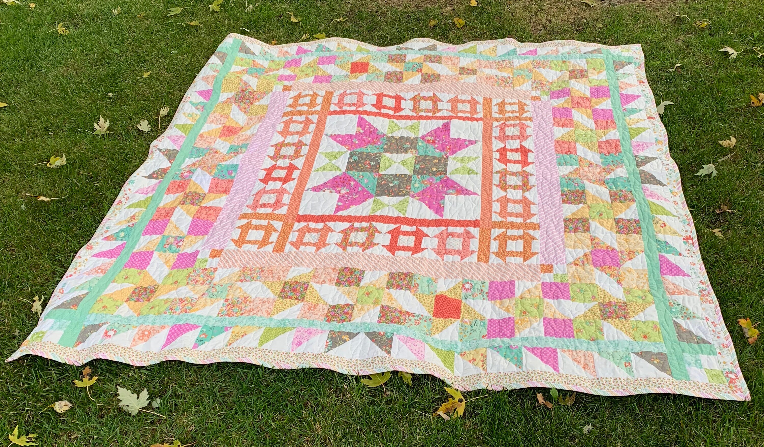 Stars Around Medallion Quilt Pattern - Etsy