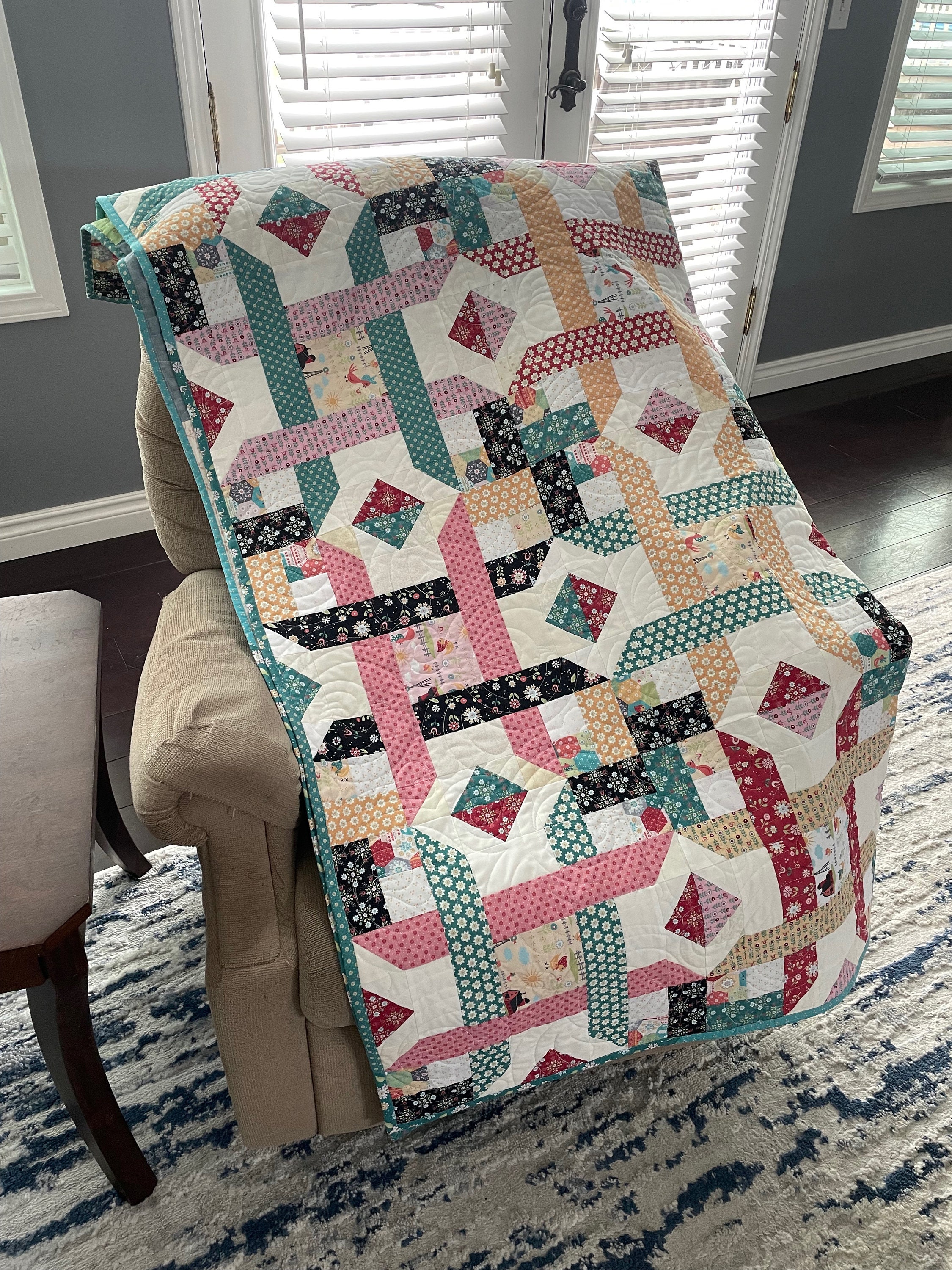 Chickenwire Downloadable Quilt Pattern - Etsy