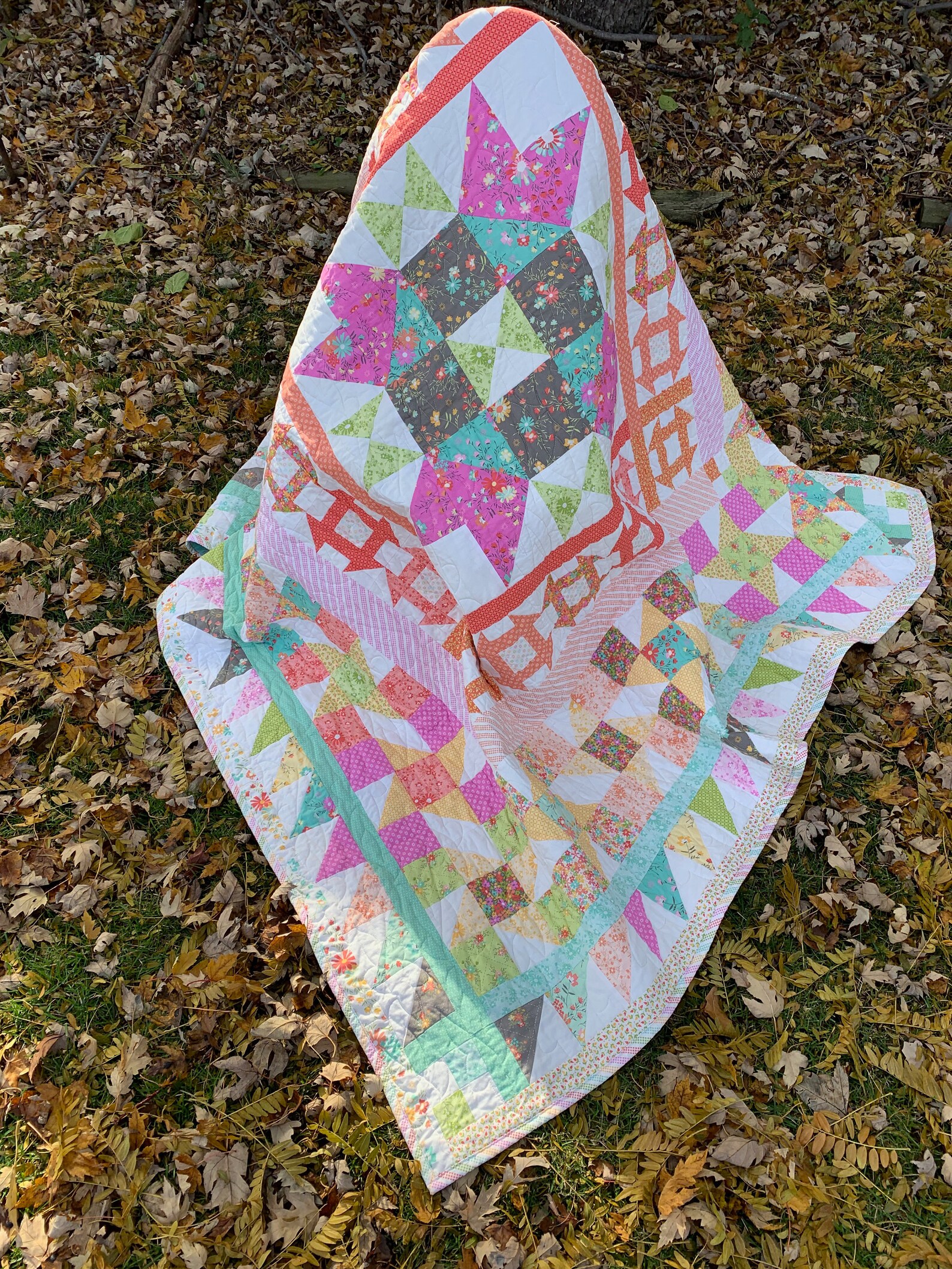 Stars Around Medallion Quilt Pattern - Etsy