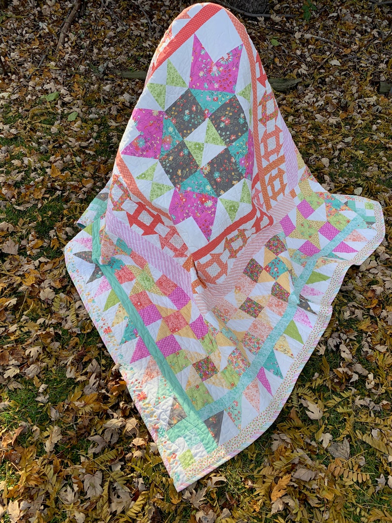 Stars Around Medallion Quilt Pattern - Etsy