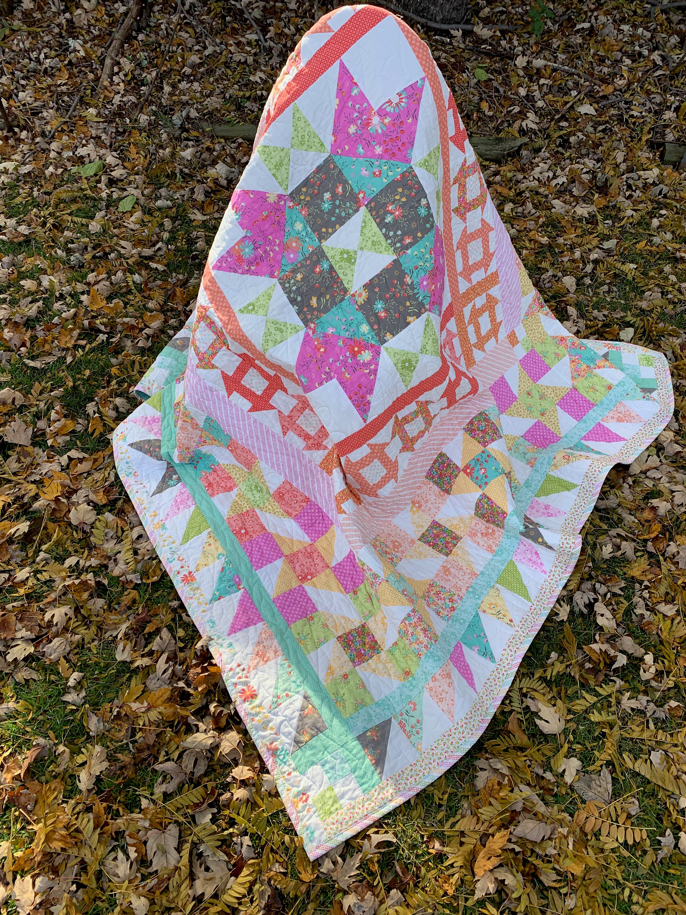 Stars Around Medallion Quilt Pattern - Etsy