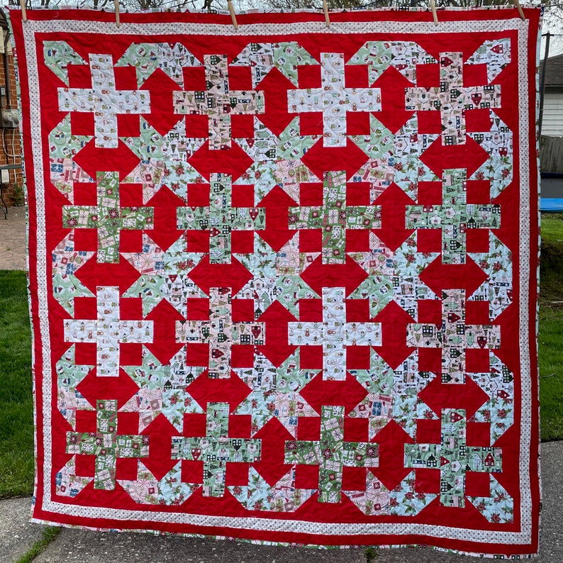 Crossed Stars PDF Download Quilt Pattern - Etsy