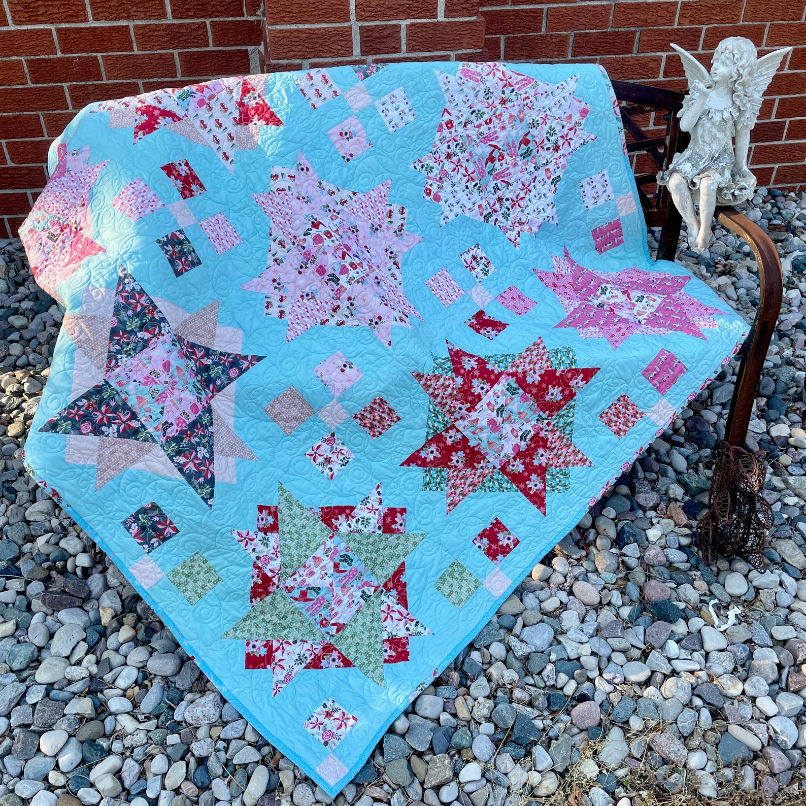 Thistle Stars Downloadable Quilt Pattern Bt Neverlandstitches | Etsy