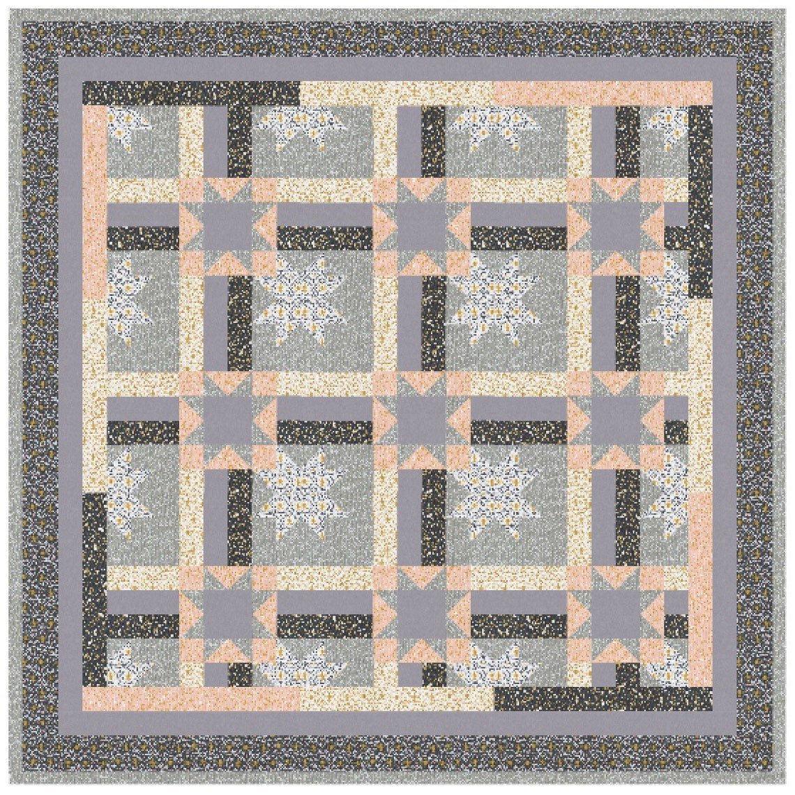 Shadow Stars Quilt PDF Pattern - Etsy