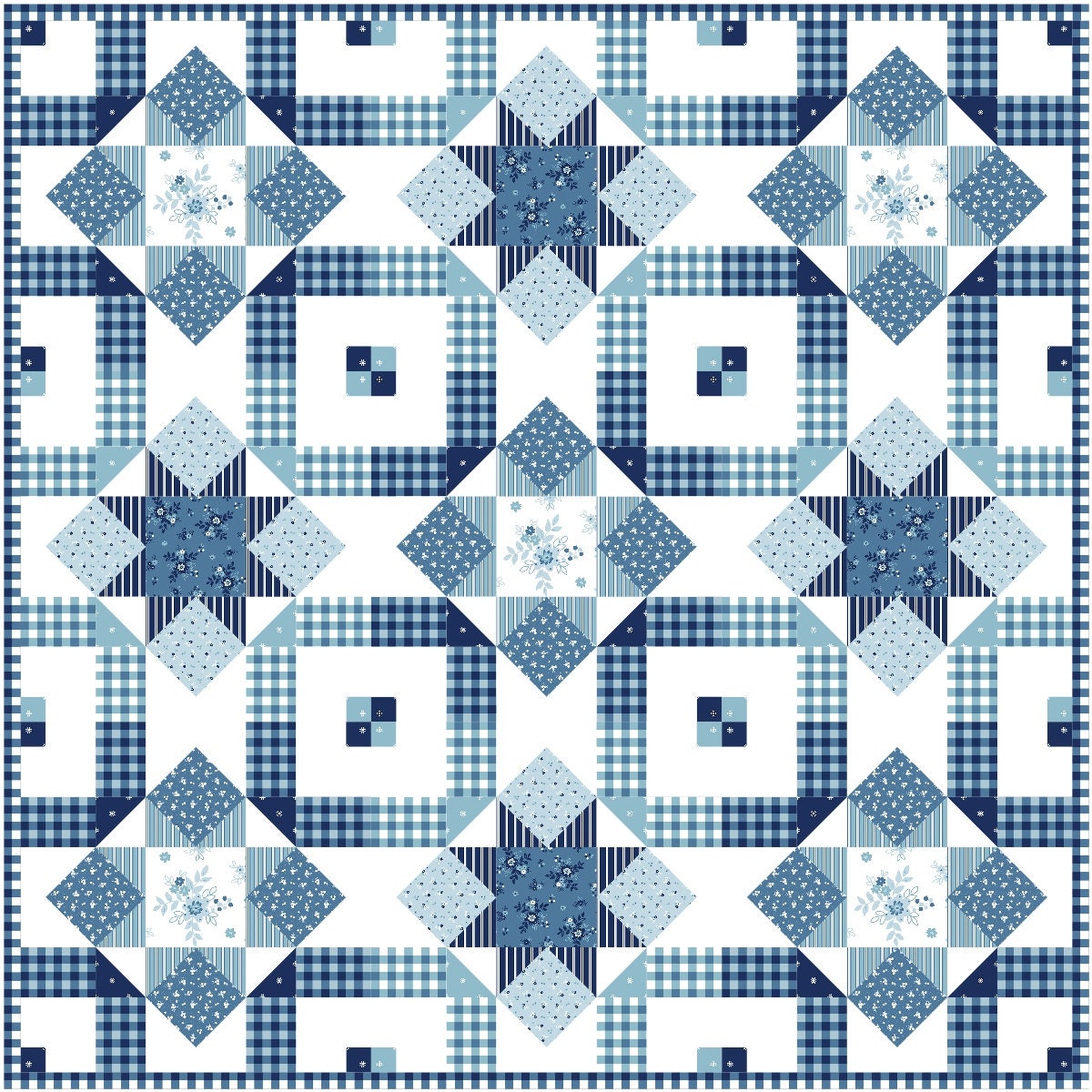 Plaid Stars by Neverlandstitches by Lisa Jo Downloadable Quilt Pattern ...