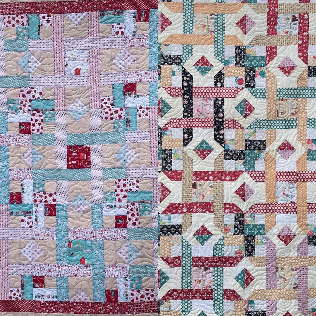 Chickenwire & Barbed Wire Digital Quilt Pattern Duo - Etsy