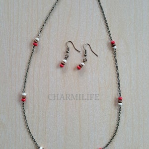 Red Necklace Layering Necklaces for Women Simple Necklace Boho Necklace ...