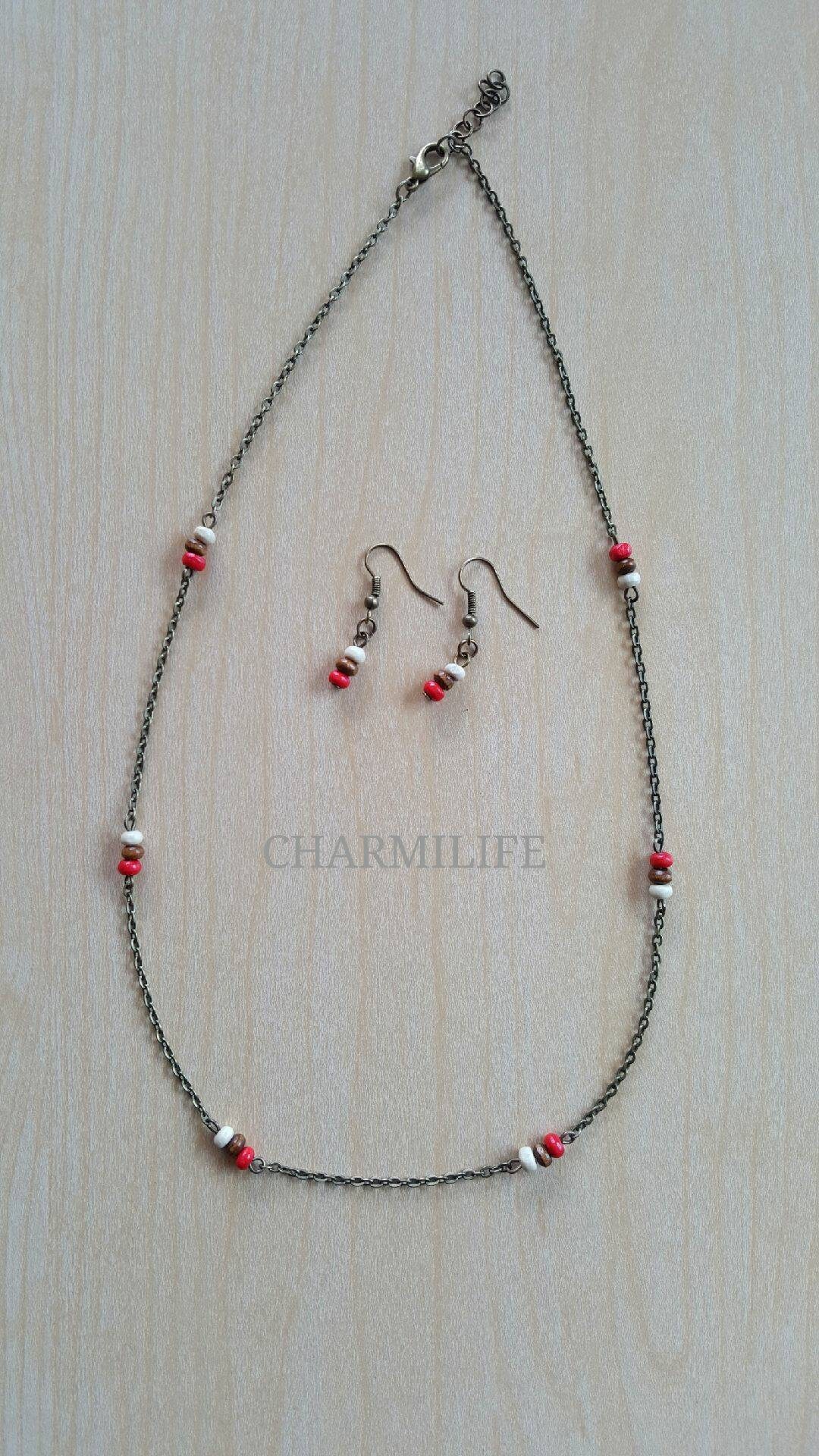 Red Necklace Layering Necklaces for Women Simple Necklace Boho - Etsy