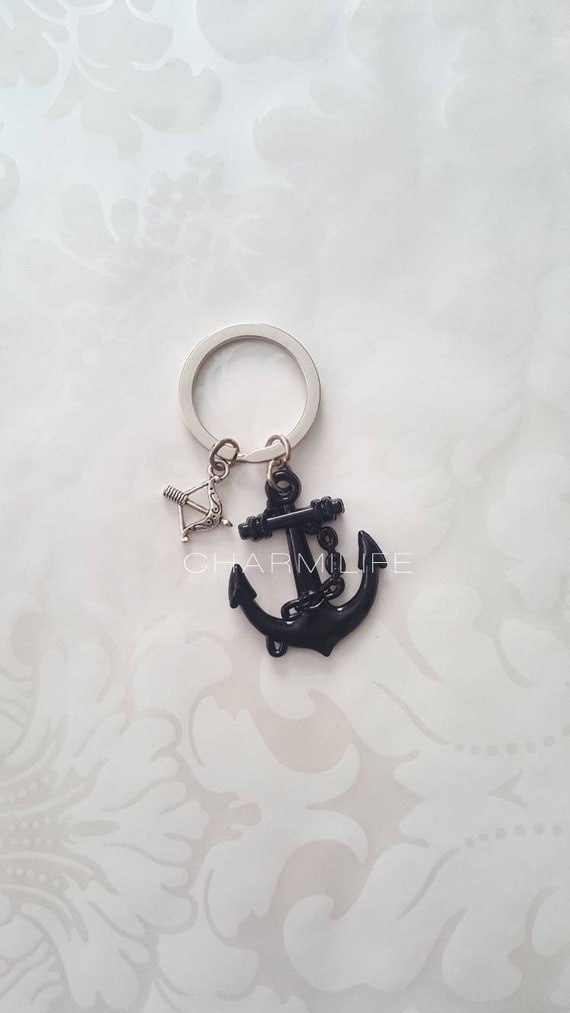 Anchor Keychain Bow and Arrow Keychain Cute Keychains Birthday - Etsy