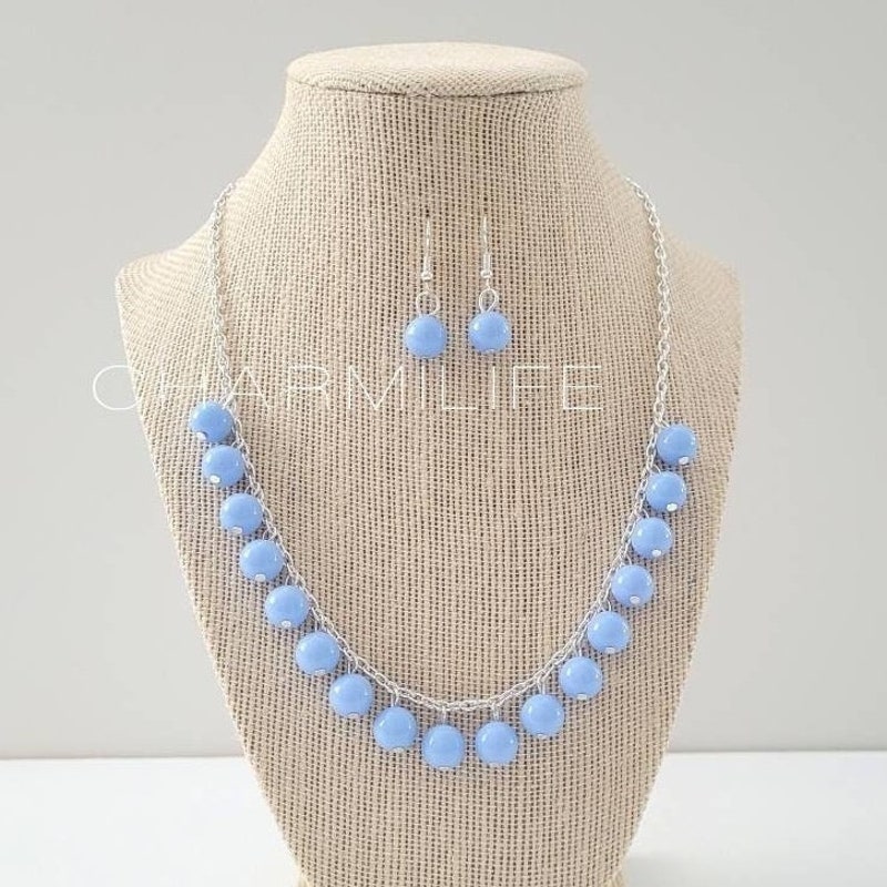 Blue Necklace - Etsy