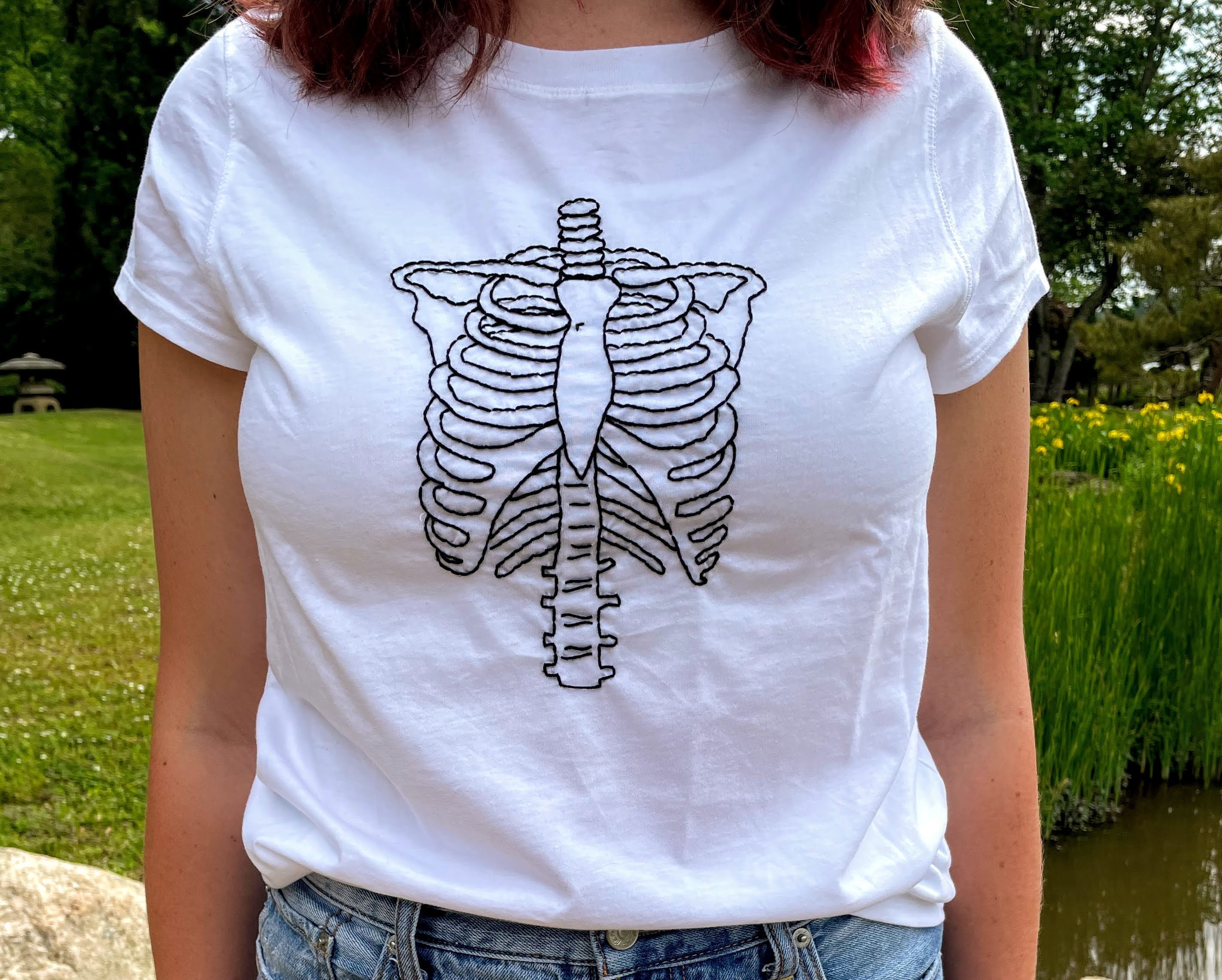 Rib Cage Embroidery - Etsy