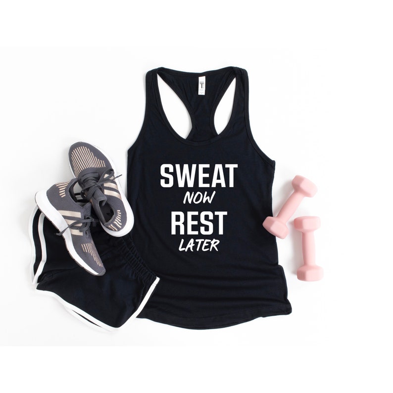 Sweat Now Rest Later Tank Workout Tanks for Women Workout | Etsy