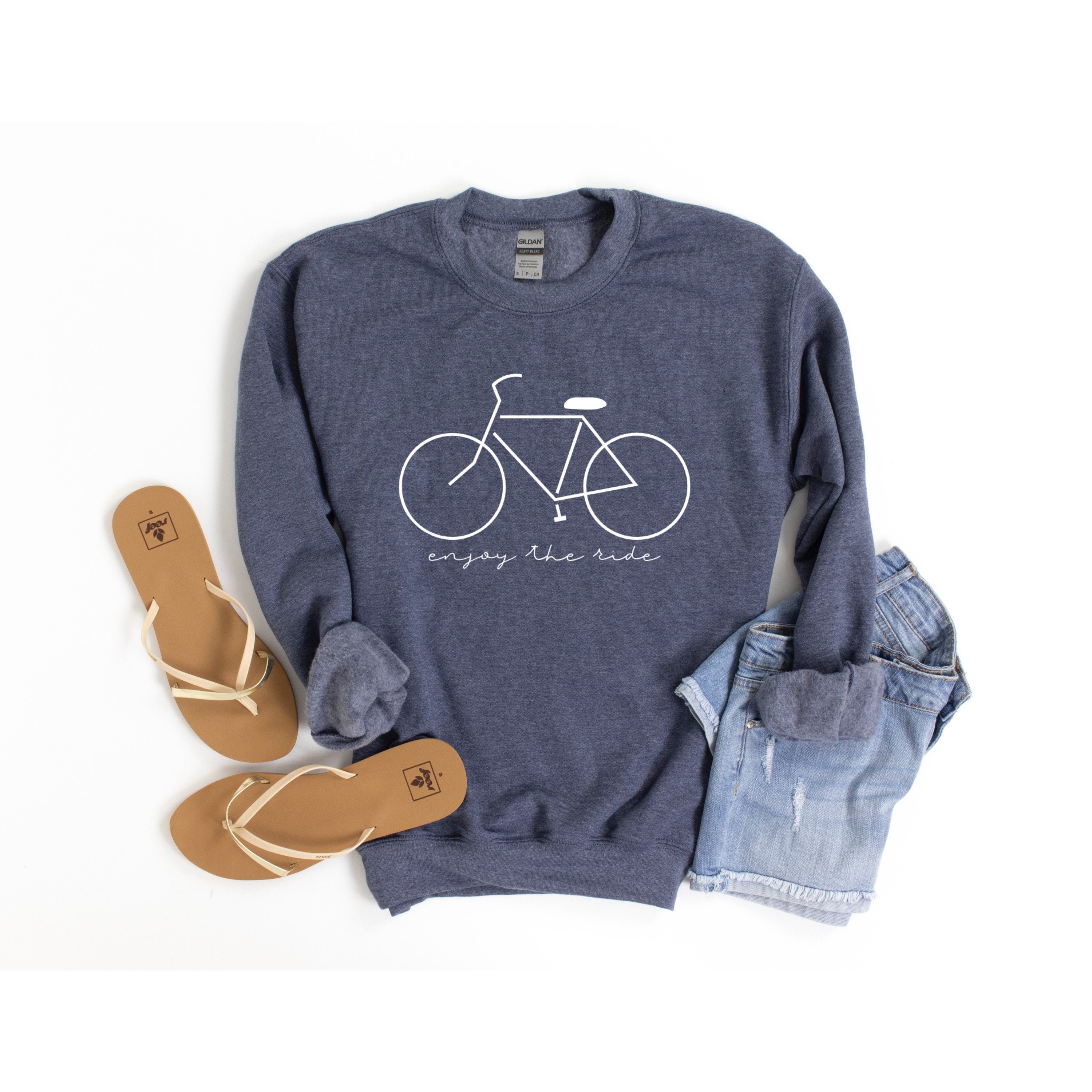 Enjoy the Ride Sweatshirt | Gift for Her | Gift for Bike Rider ...