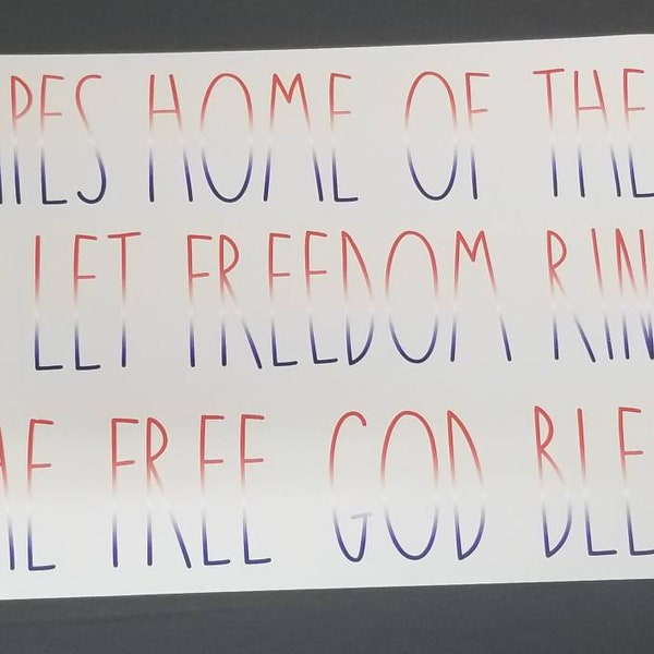 Red White Blue Decals - Etsy