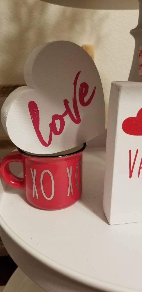 Rae Dunn inspired Decals Valentine vinyl decals for DIY | Etsy
