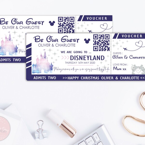 Mickey Mouse Airline Ticket - Etsy