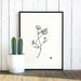 Spring Flowers, Black Marker Drawing of Flowers With Dots on Watercolor ...