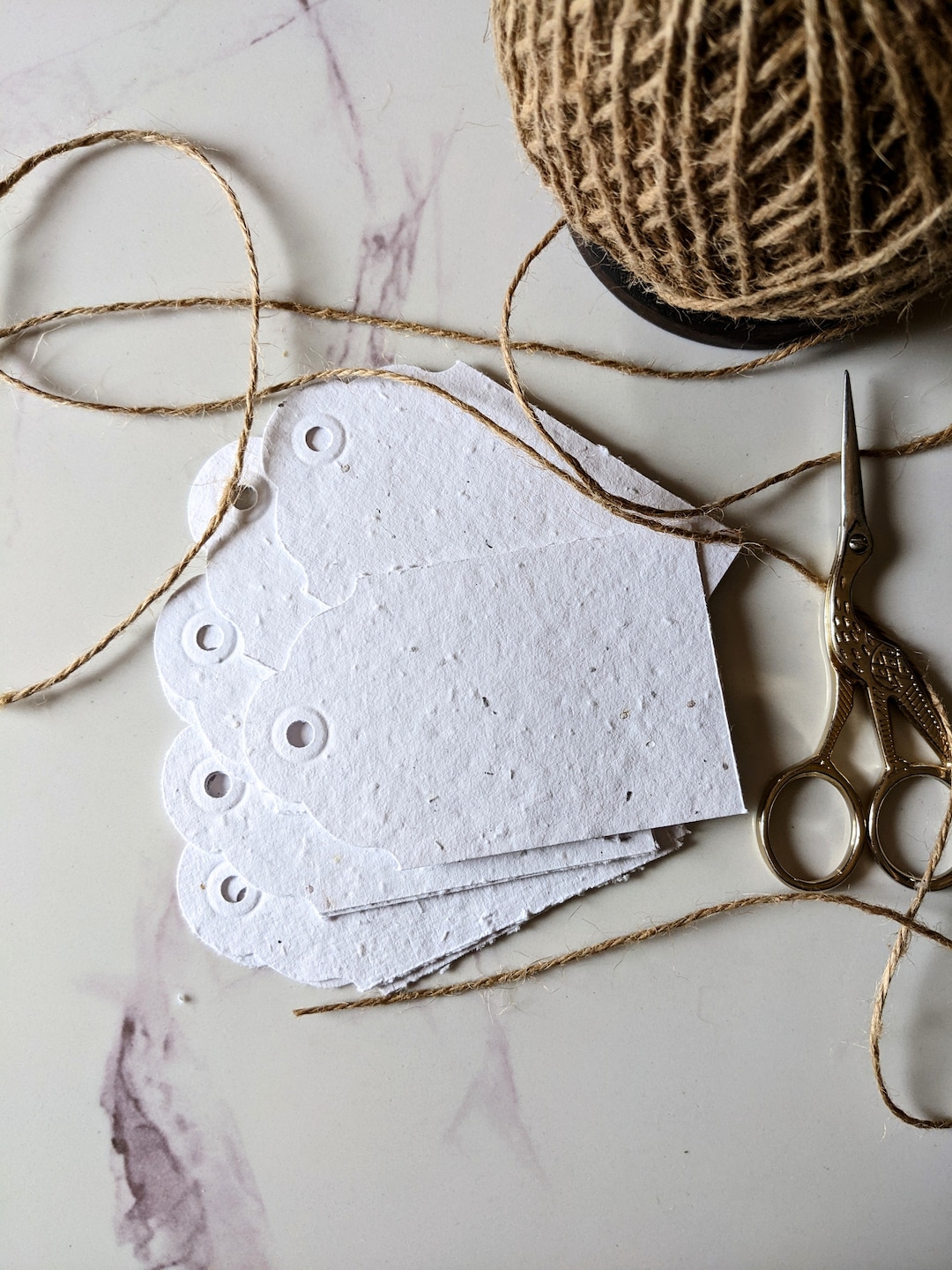 Plantable Seed Paper Gift Tags, Holiday, Birthday Gift Tag, Wild Flower ...