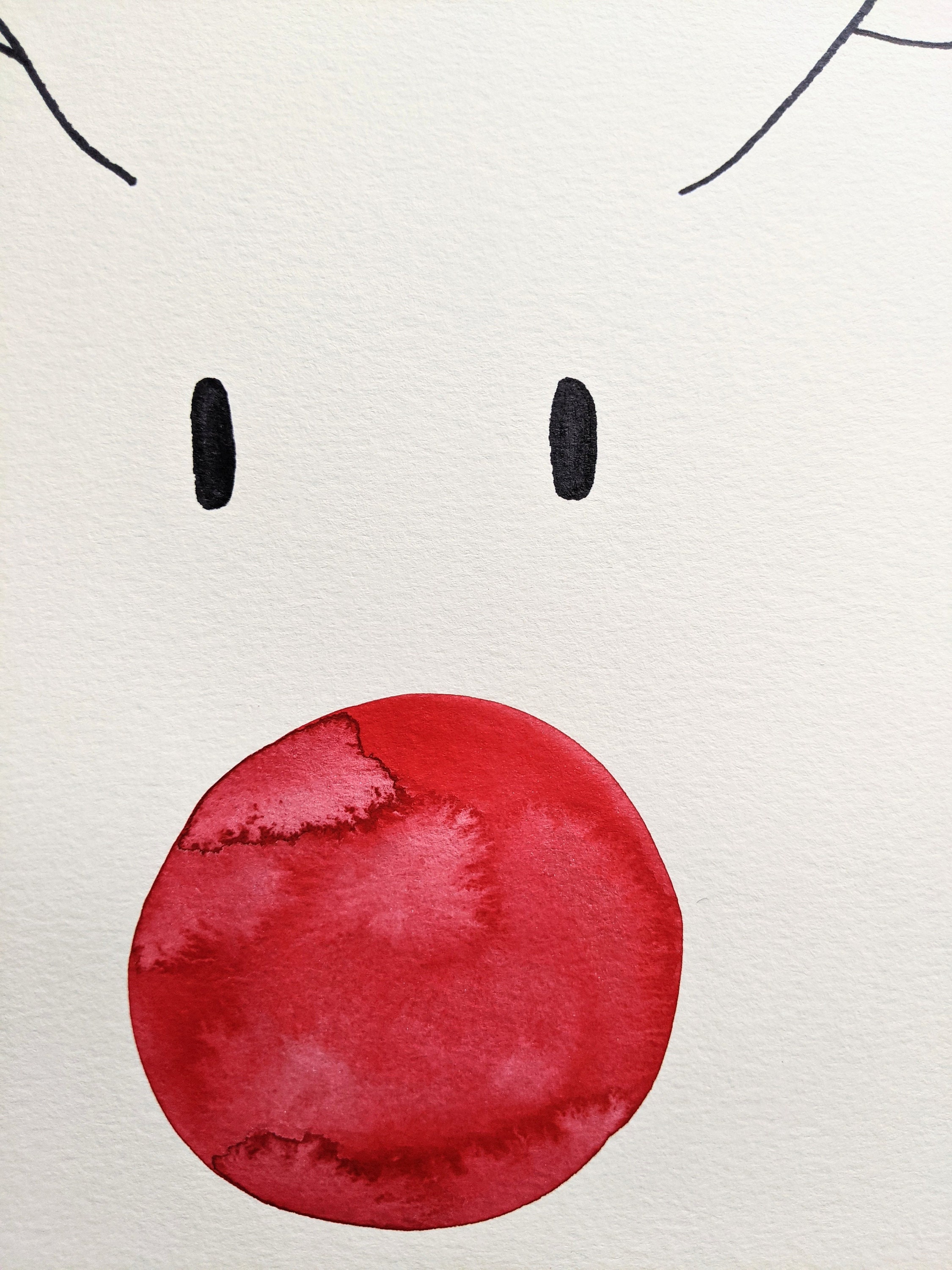 Rudolf the Red Nose Reindeer Watercolor Painting Original - Etsy