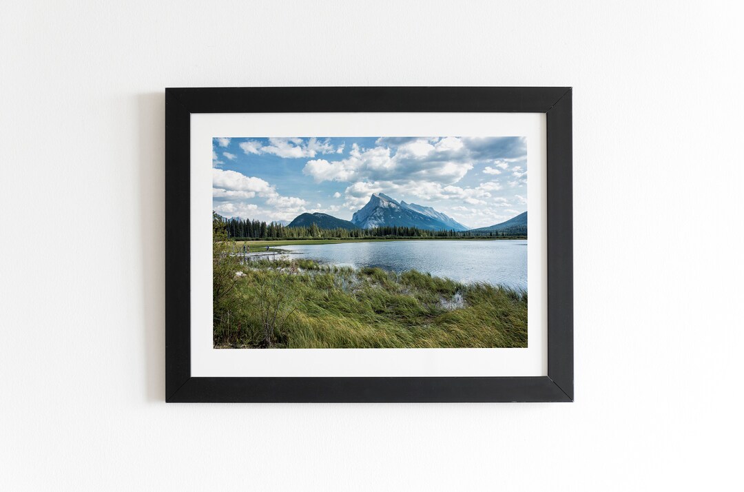 Vermillion Lake & Rundle Mountain Print: Canadian Rockies Landscape ...