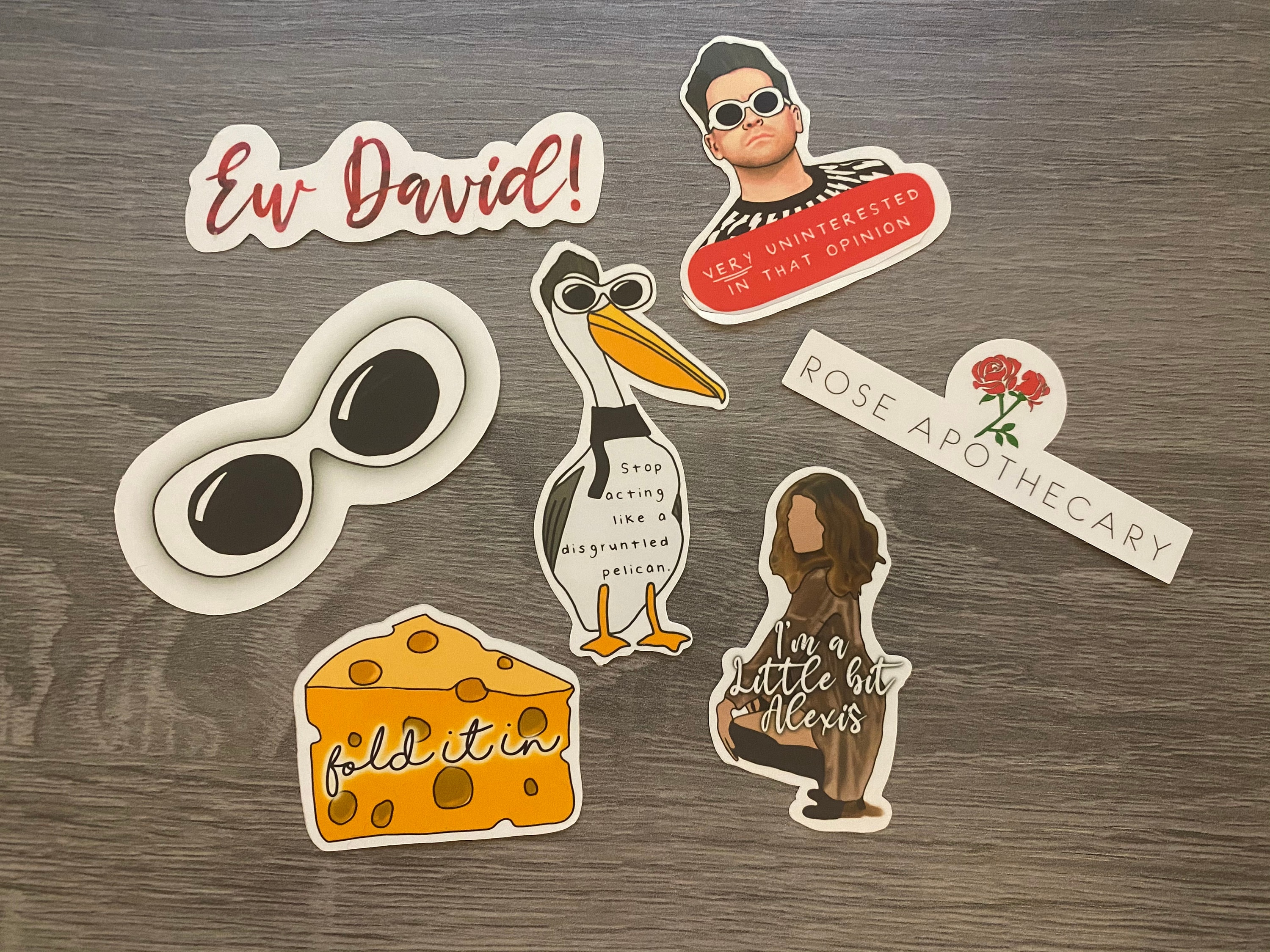 Schitty Stickers Moira David Rose Alexis Disgruntled - Etsy